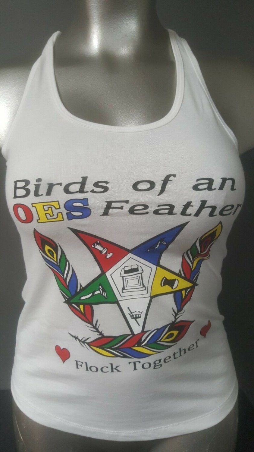 Order of the Eastern Star Tank Top White OES Women's TANK TOP