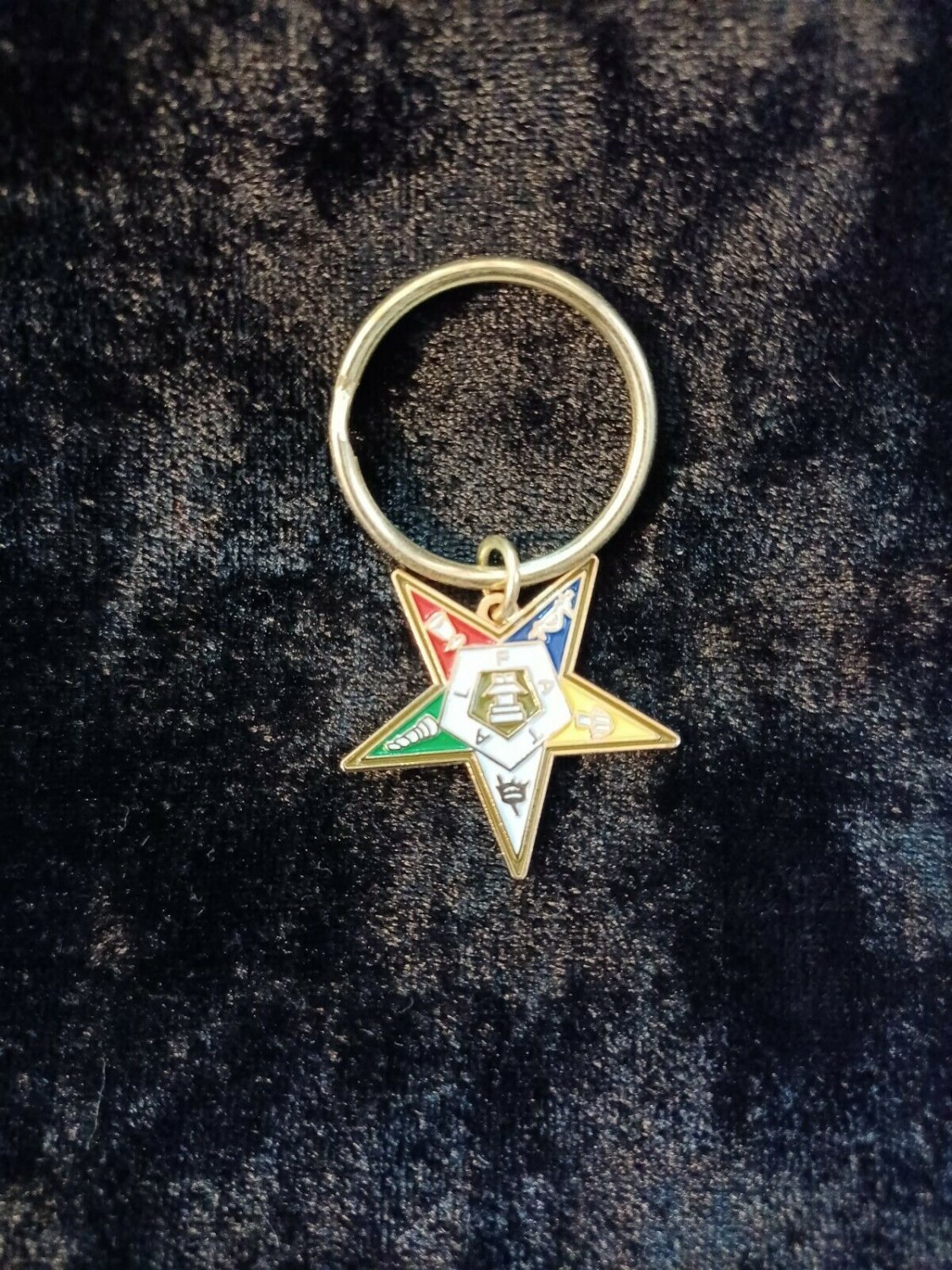 Order of the Eastern Star Key Chain Divine 9 Keychain Masonic O.E.S ...