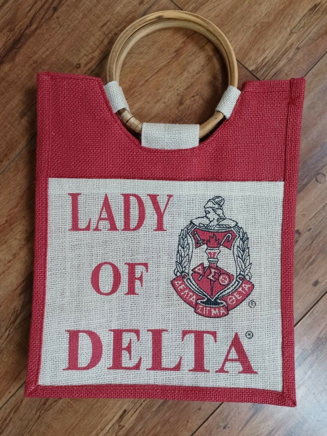 DELTA SIGMA THETA SORORITY JUKE BAG DELTA DIVA MULTI PURPOSE STRAW POUCH