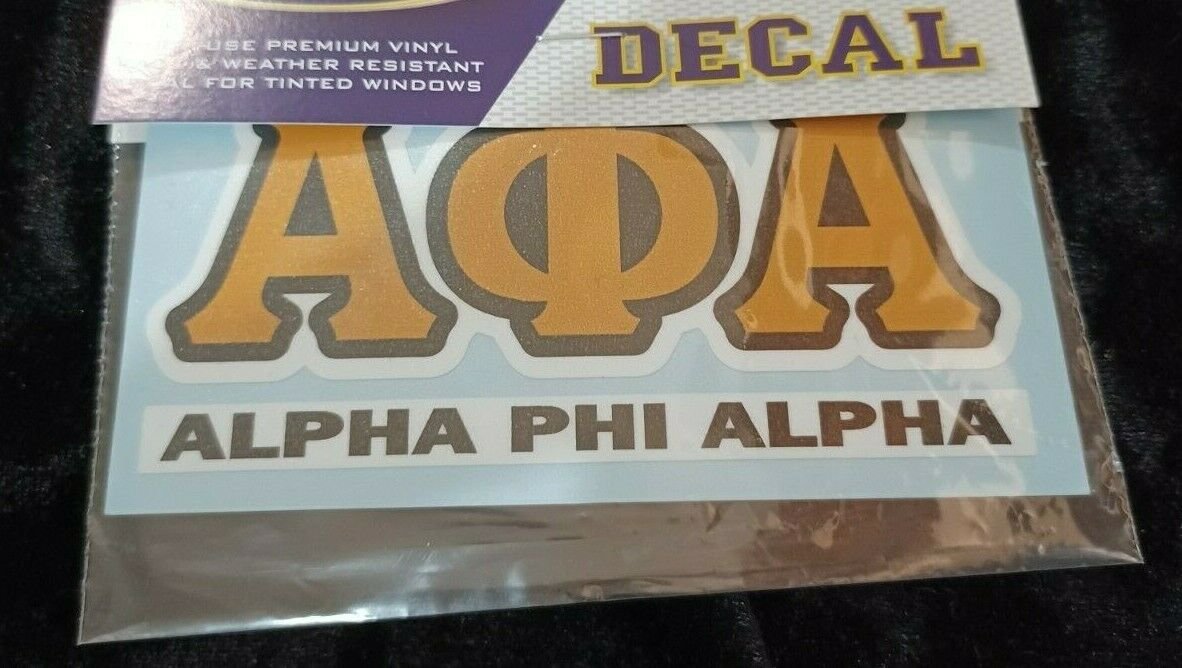 Alpha Phi Alpha Fraternity Standard Sticker Decal Water Bottle Car sticker