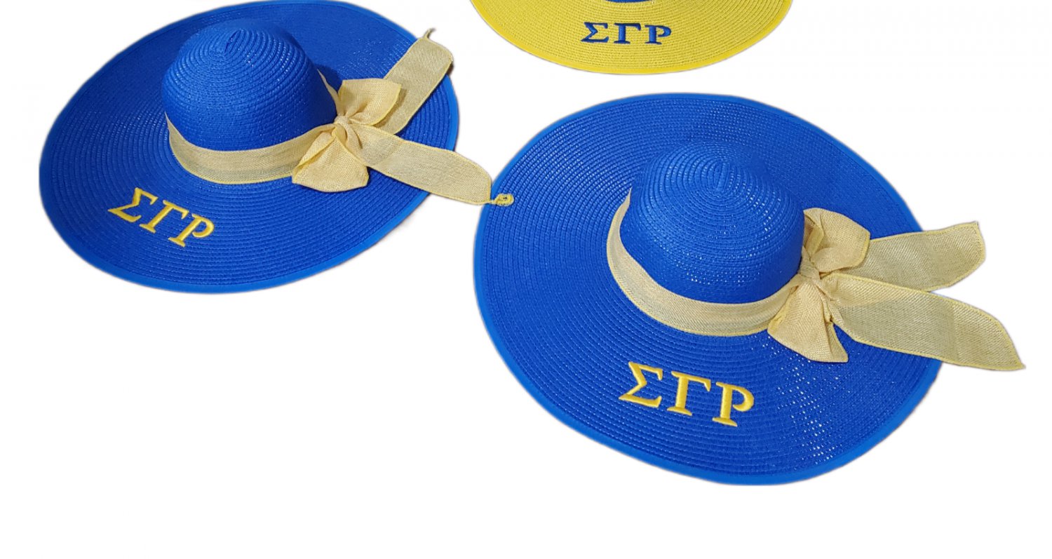 Sigma Gamma Rho Sun Hat Sun Hat One size fits All Blue Sun Hat