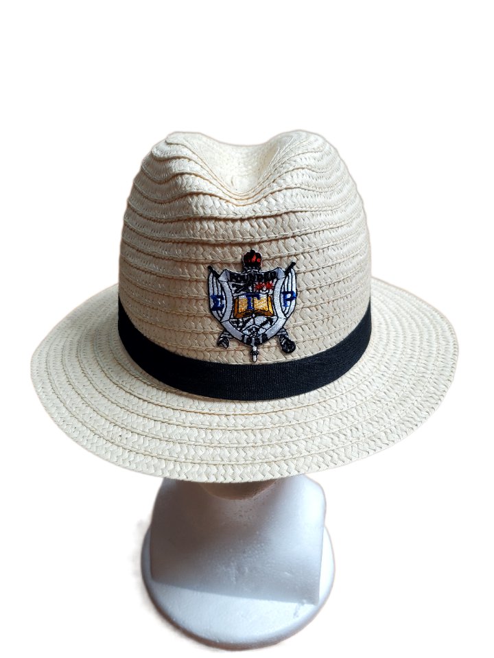 Sigma Gamma Rho Casual Fedora Cap Hat with Black Ribbon Fedora S/M