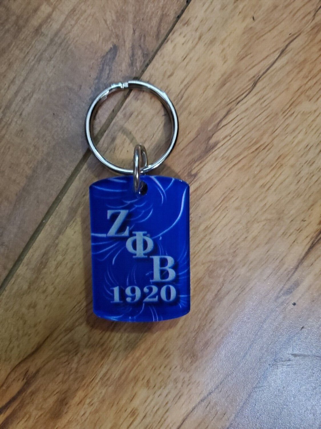 Zeta Phi Beta Sorority Mirror Key Chain Divine 9 Keychain Crossing Gift