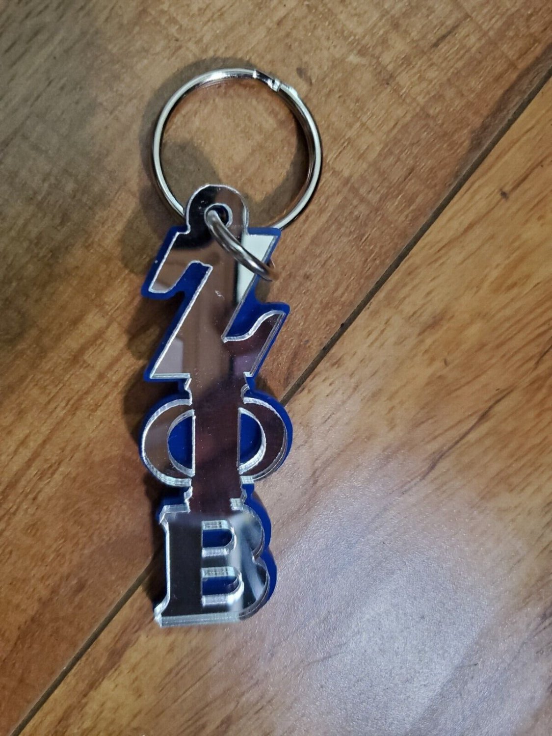Zeta Phi Beta Sorority Mirror Key Chain Divine 9 Keychain Crossing Gift #4