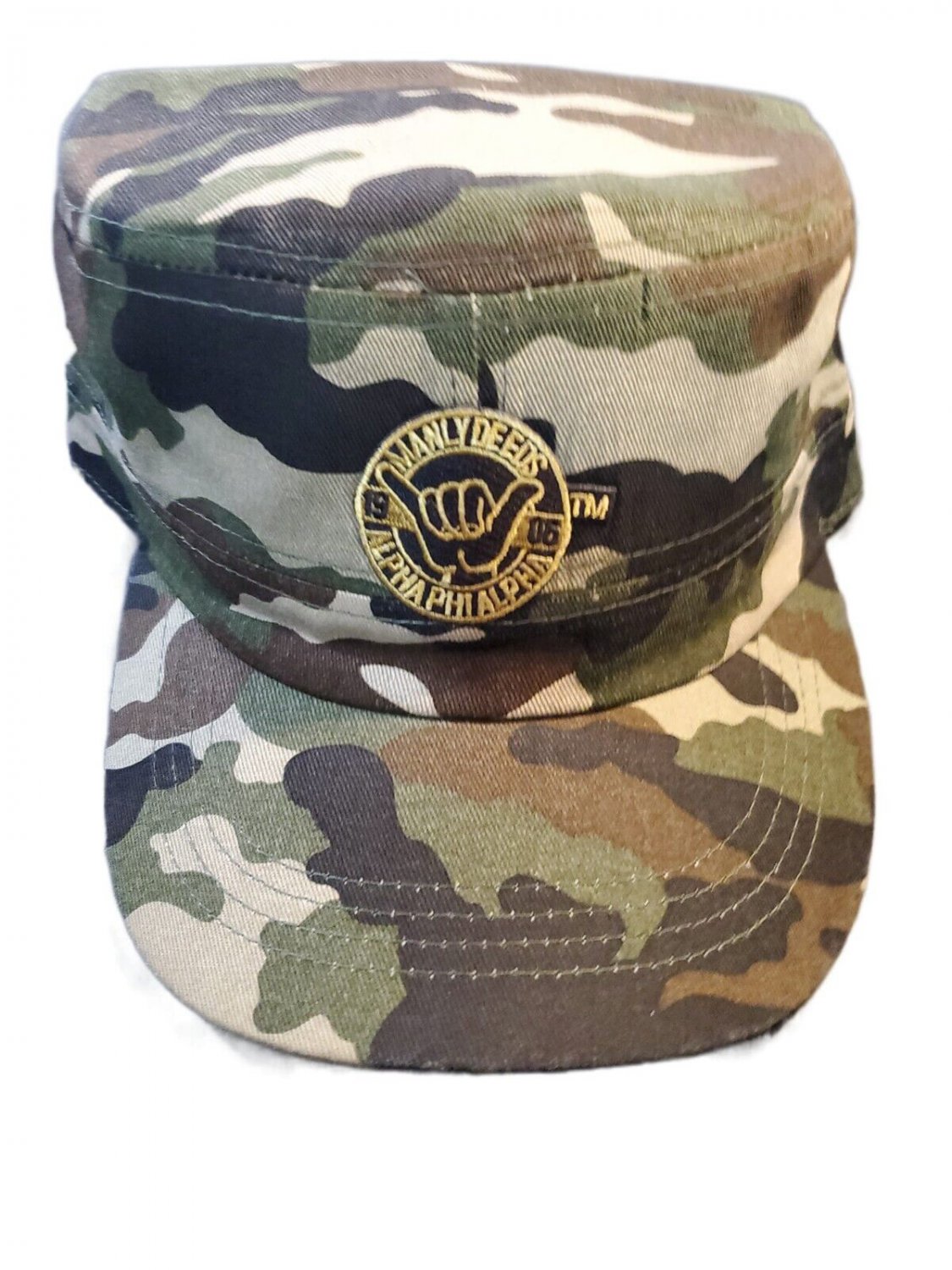 ALPHA PHI ALPHA FRATERNITY CAMOFLAUGE CONDUCTOR CADET CAP HAT 1906 ...
