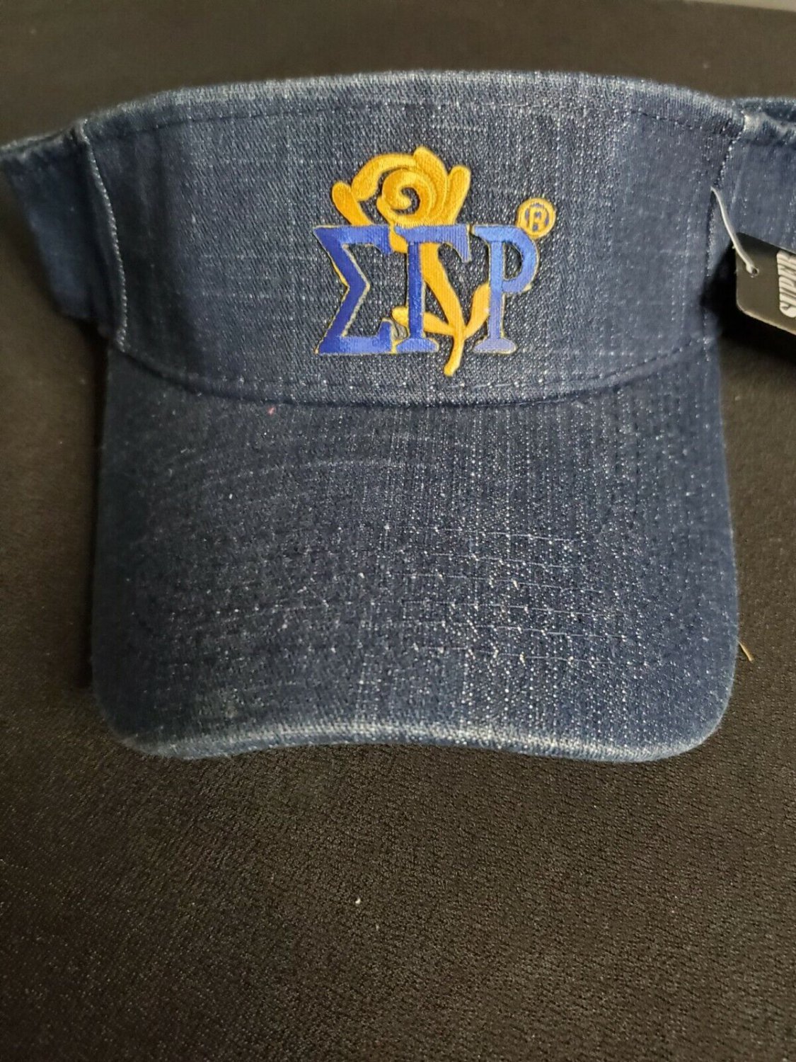 SIGMA GAMMA RHO SORORITY BLUE DENIM SUN VISOR HAT