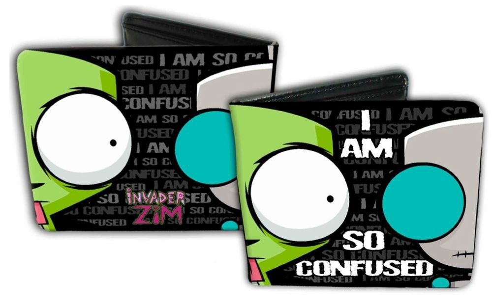 Invader Zim - Zim & GIR "I Am So Confused" Bi-Fold Wallet