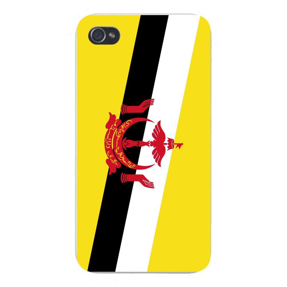 Brunei World Country National Flag - FITS iPhone 5 5s Plastic Snap On Case