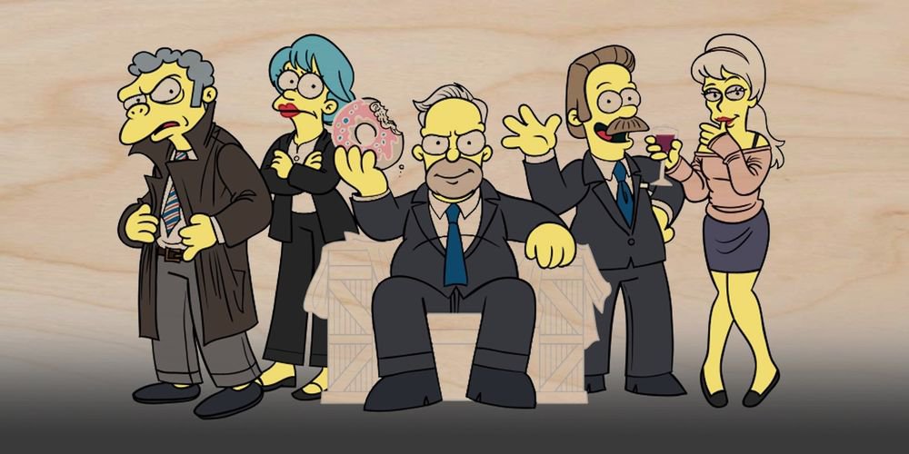 Cartoon & Political TV Show Parody Cast - Plywood Wood Print Poster ...