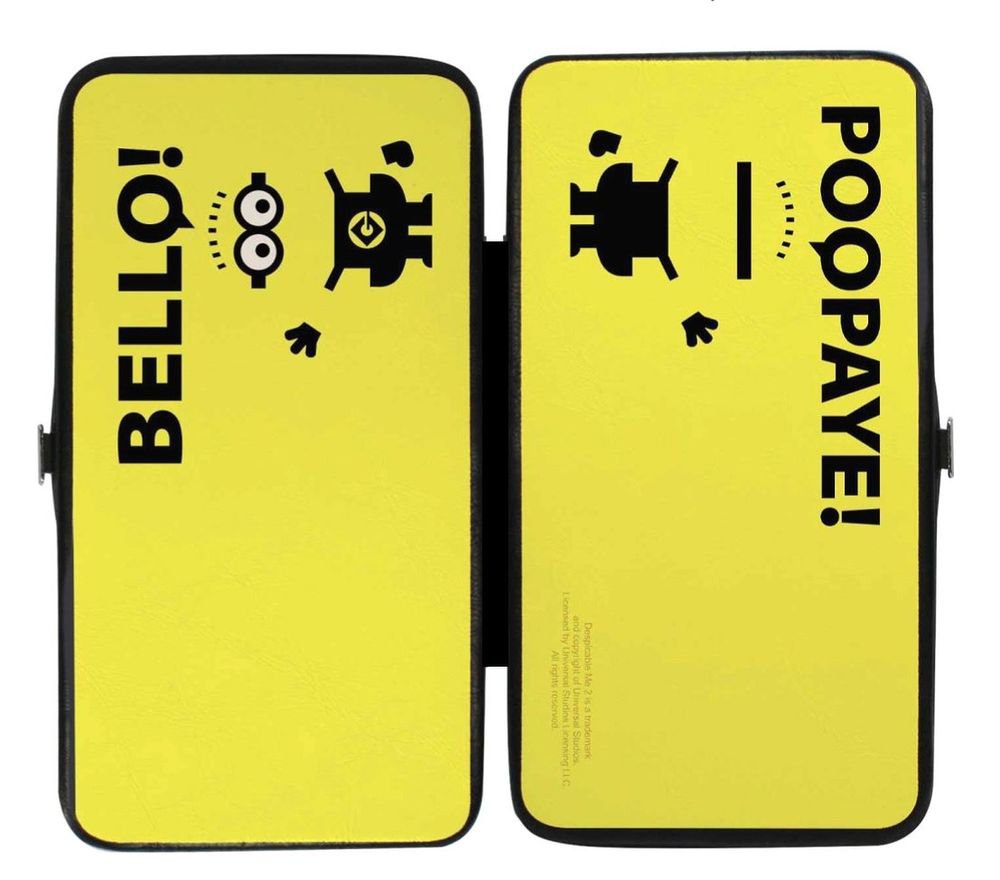 Despicable Me Minion Hello "BELLO!" & Goodbye "POOPAYE!" Lady Bi-Fold ...