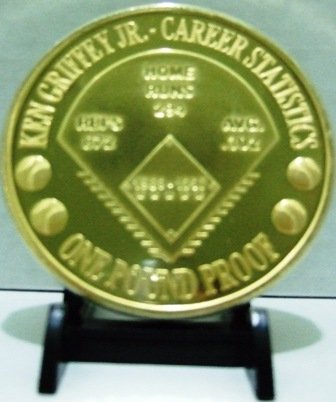 Ken Griffey Jr. - Gold Performance Mint - One Pound Proof Coin