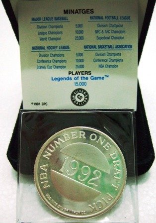 1992 - Enviromint - Shaquille O'Neal - Silver Coin