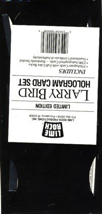 Larry Bird - Lime Rock - Hologram Card Set