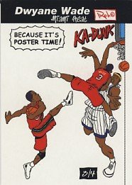 2006 - Dwyane Wade - Topps - Cartoon Comic - Miami Heat - #DWB3
