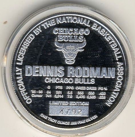 The Highland Mint - Dennis Rodman - Chicago Bulls - Medallions ...