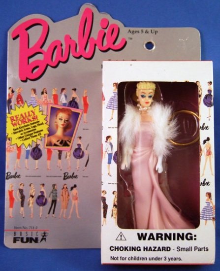 1996 - Barbie - Basic Fun - Barbie and Ken Doll - Key Chains - Set of 2