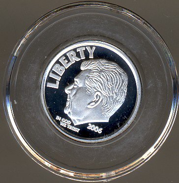 2006 - Full Roll - Ronald Reagan - Silver - Proof - Dimes