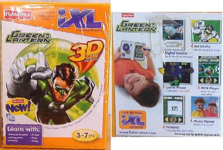 Fisher price iXL Learning System Game Green Lantern w/ 3D Game ...