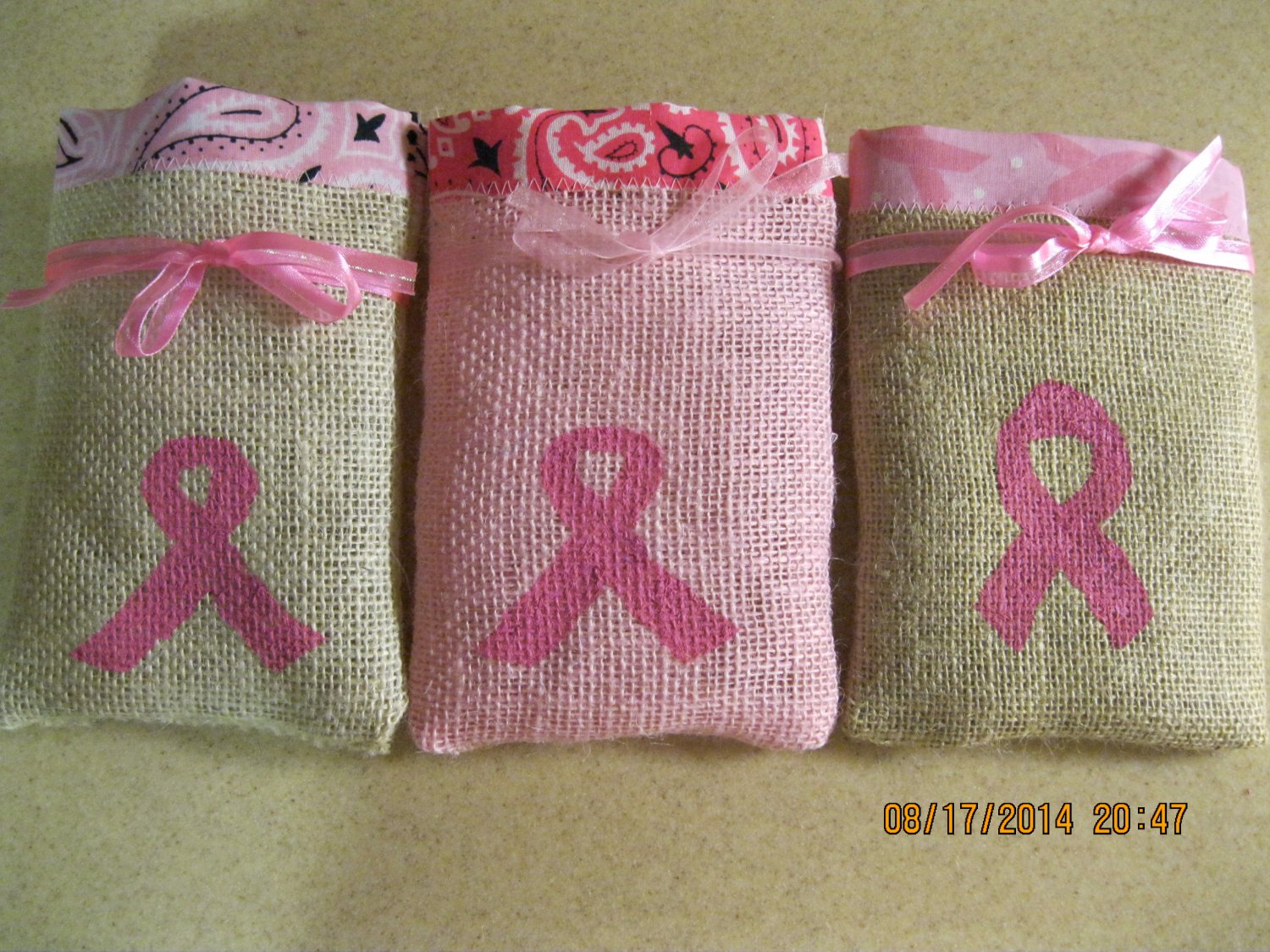 Breast Cancer Treat Bags; Awareness Party Bags; Pink Ribbon Bags ...
