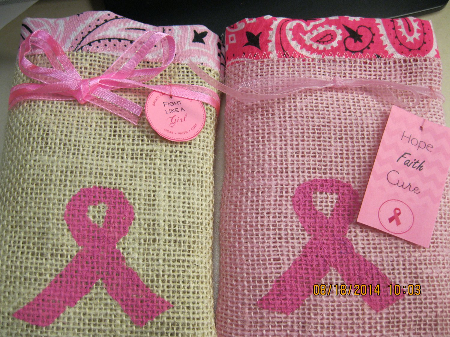 Breast Cancer Treat Bags; Awareness Party Bags; Pink Ribbon Bags ...