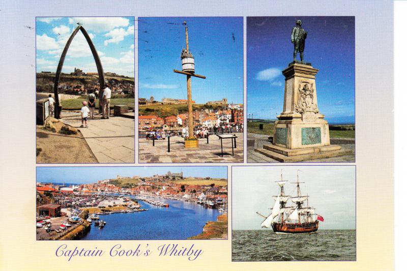 Captain Cooks Whitby Yorkshire Postcard. Mauritron 214372