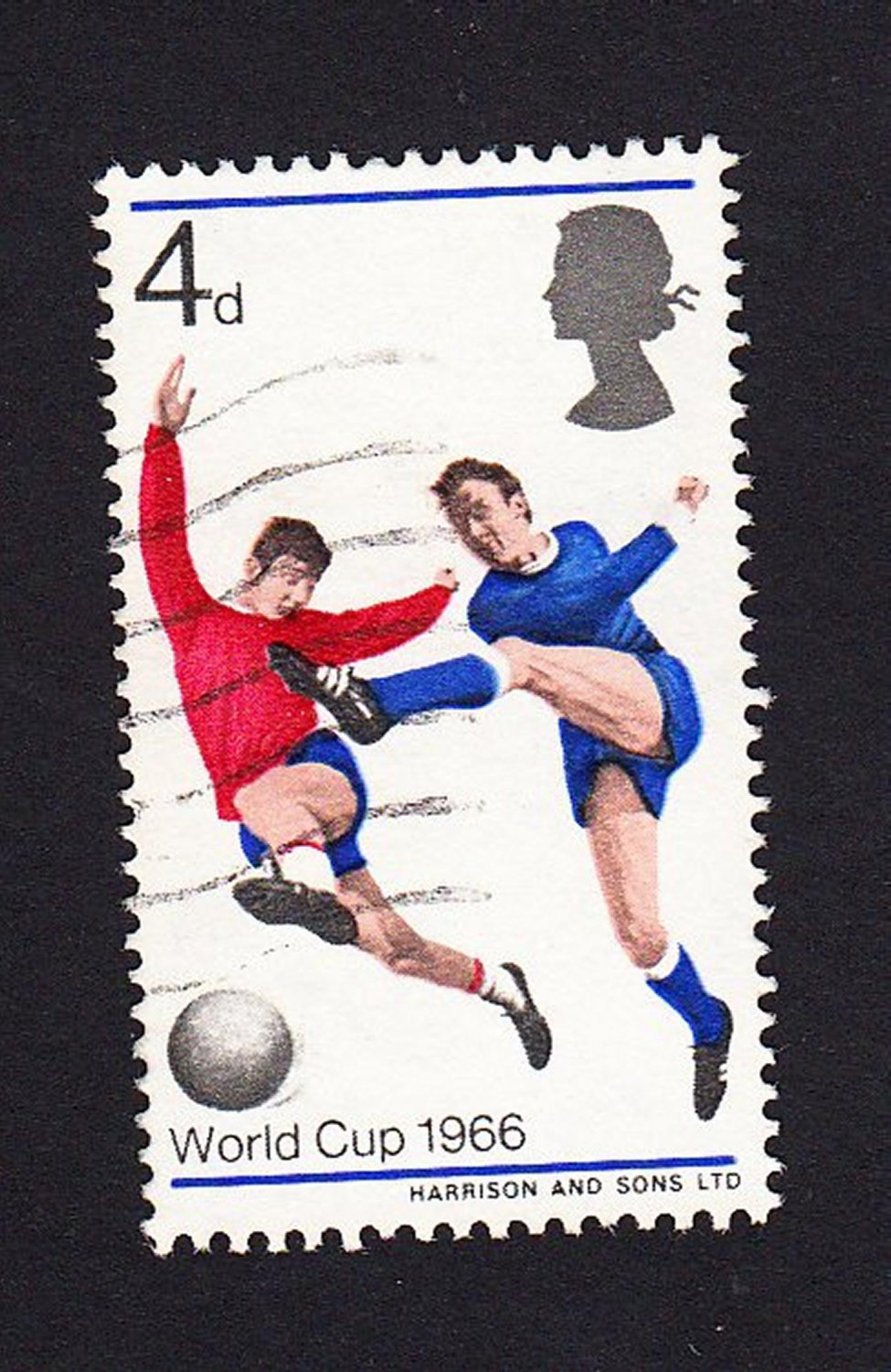 GB QE II Stamp 1966 World Cup 4d MFU SG693 Mauritron 78064