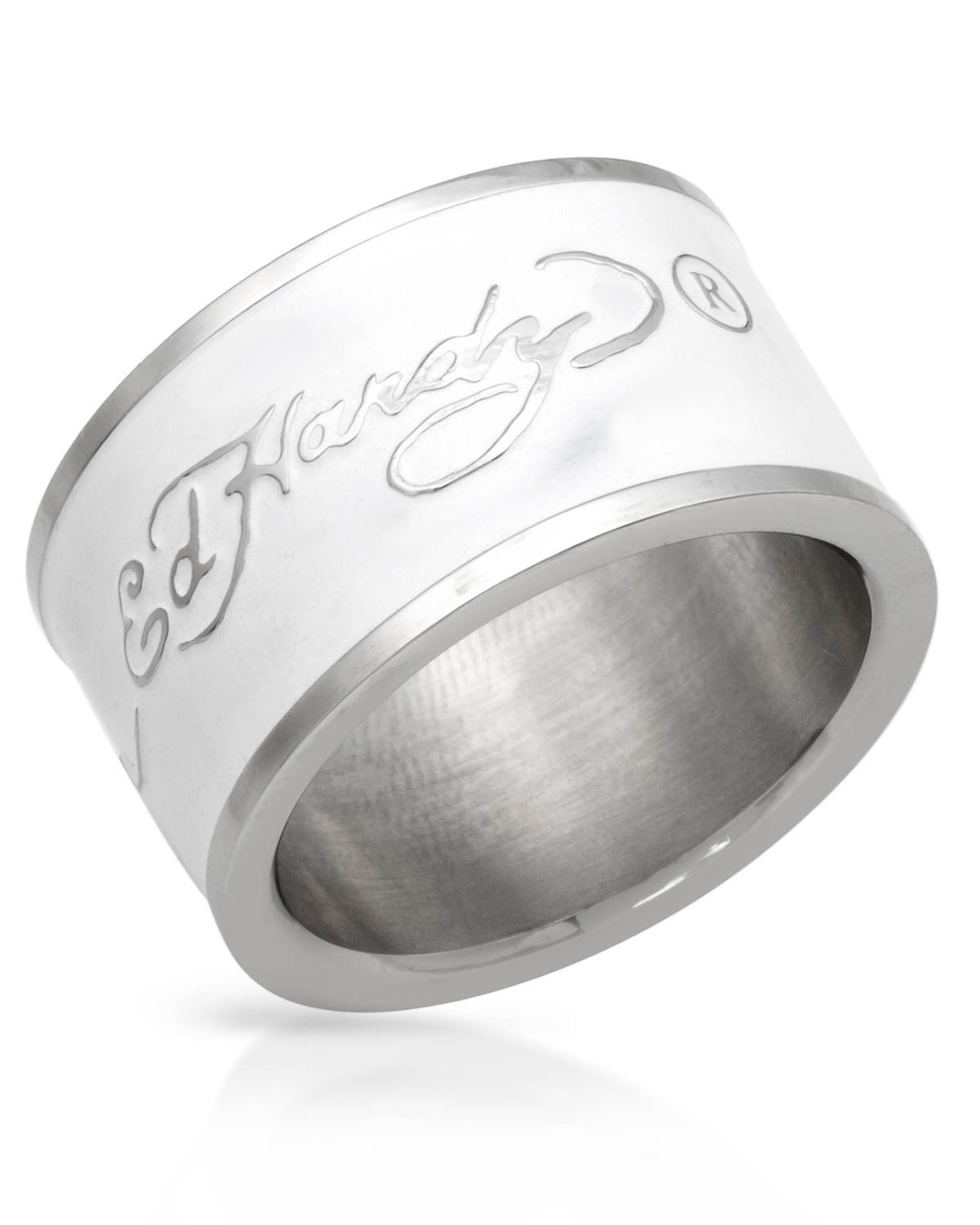 Unisex Ed Hardy Ring in Stainless Steel Size 4