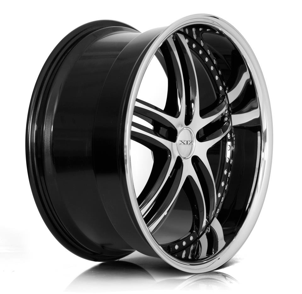 20" XIX Wheels X15 20x8.5 20x10 Fits Toyota Lexus 5x114.3 Machine Black