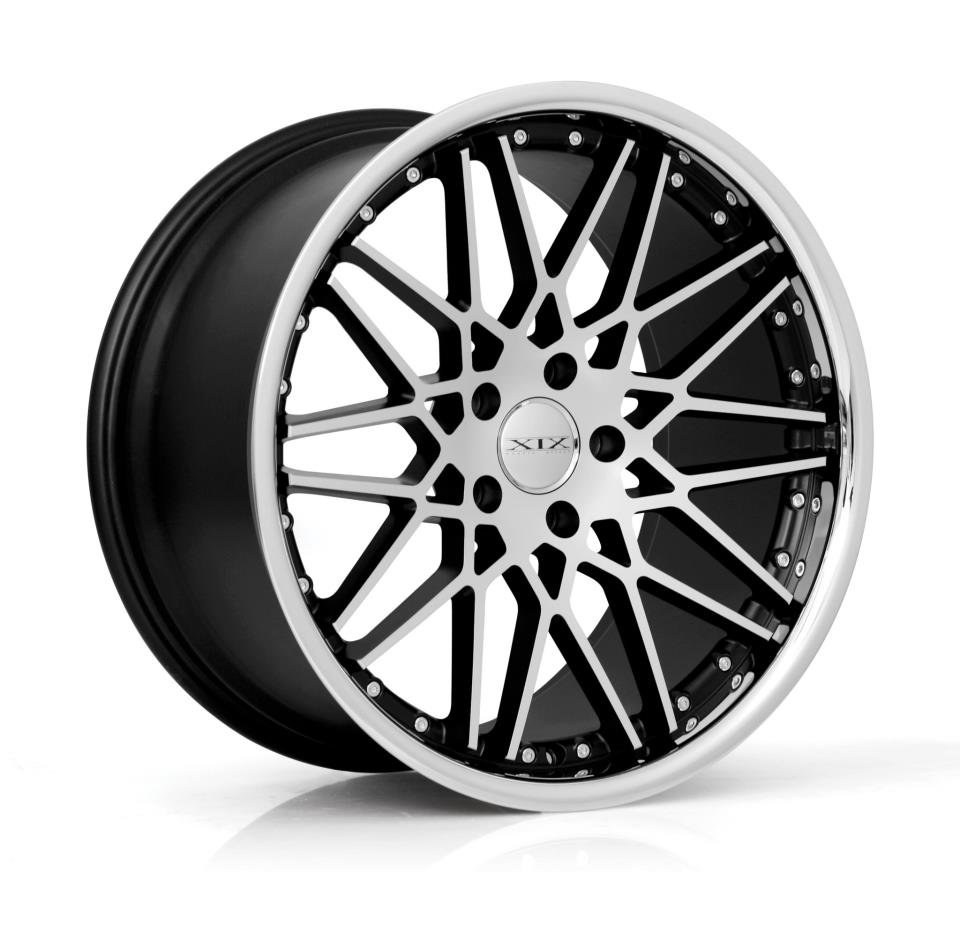 20" XIX X25 Wheels 20x8.5 20x10 Fits Toyota Lexus 5x114.3 Machine Black