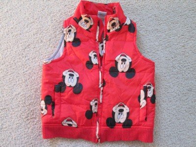 DISNEY MICKEY MOUSE VEST TODDLER 4T/5T
