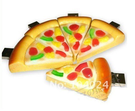 8GB biscuit Pizza food shape USB 2.0 flash memory pen drive