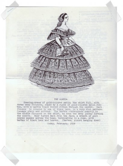 Heidi Marsh Pattern Godey Reproduction Pattern ~ The Alameda 1859 ...