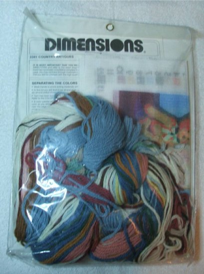 Dimensions Needlepoint Kit ~ Country antiques