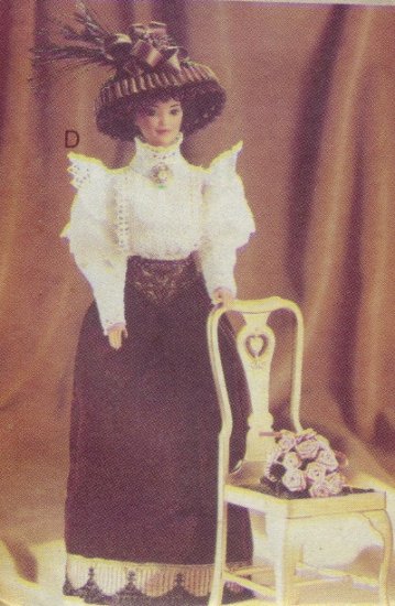 Vogue 9759 Historic Barbie Doll Pattern ~ 4 Styles Representing 1700 ...