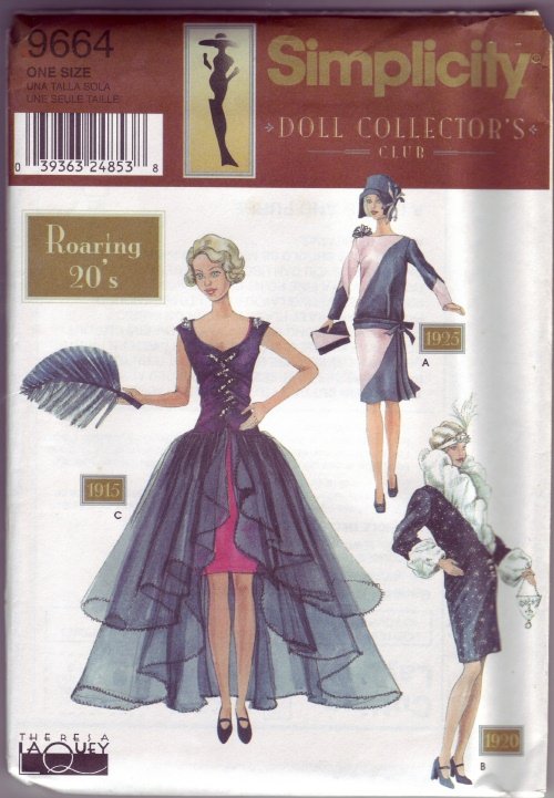 Simplicity #9664 Barbie ROARING 20s Pattern
