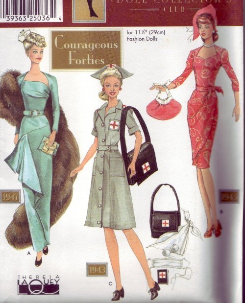 Simplicity #9773 Barbie Courages Forties Pattern