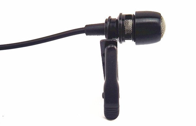 Pro Black Lapel Condenser Microphone Lavalier Microfone for Shure ...