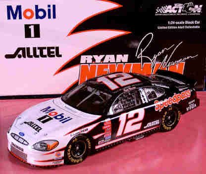 CLEARANCE! ACTION 2002 1/24 RYAN NEWMAN #12 ALLTEL/MOBIL 1 SPEEDPASS ...