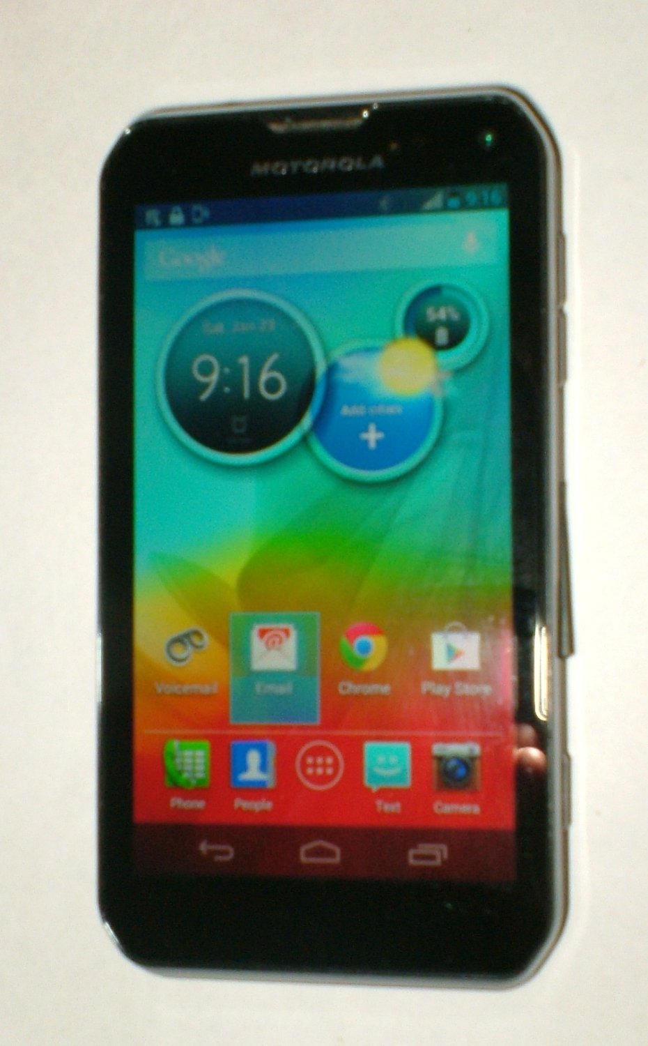 Motorola Photon Q 4G LTE Black (Scratch) XT897 Smartphone with charger