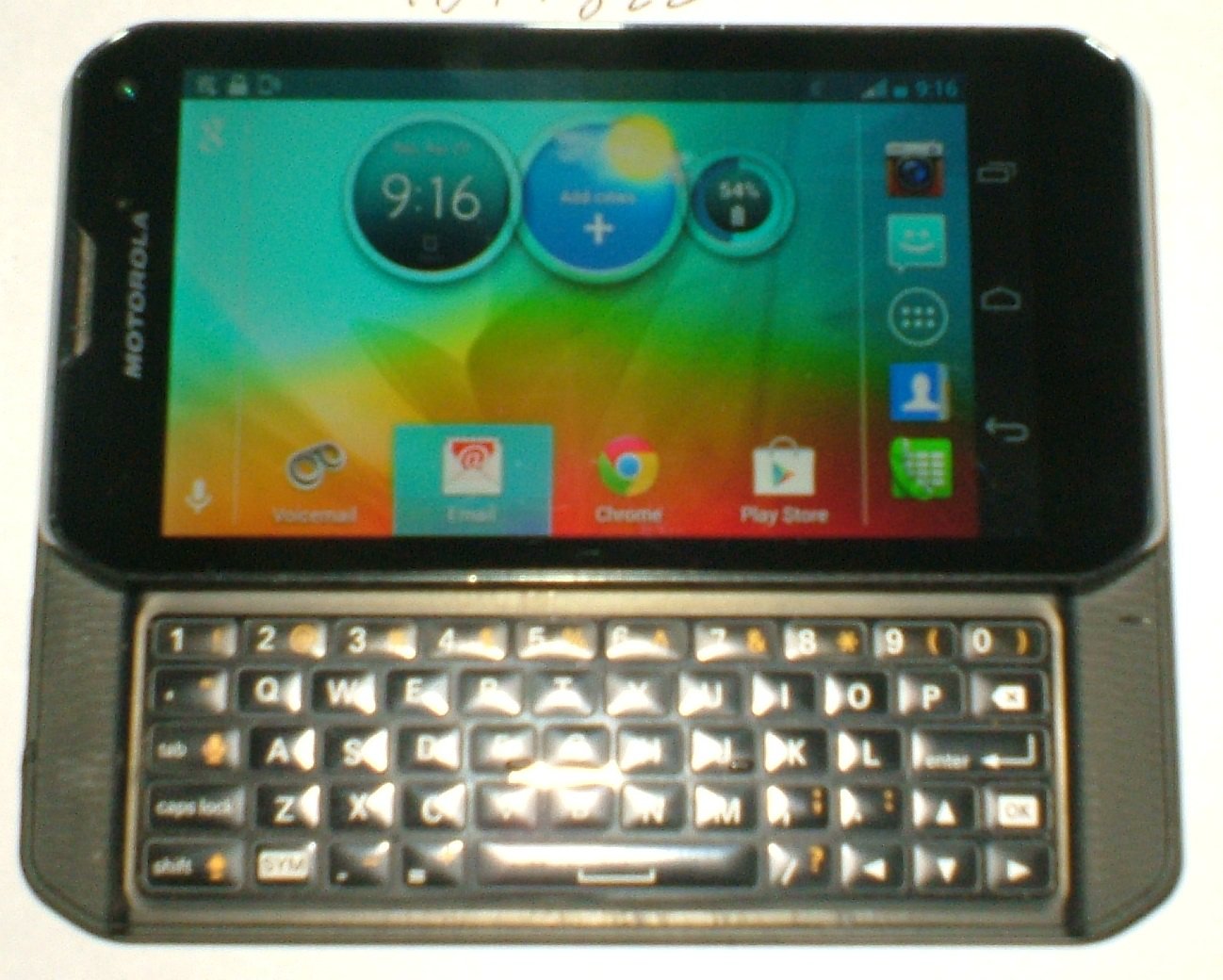 Motorola Photon Q 4G LTE Black (Scratch) XT897 Smartphone with charger