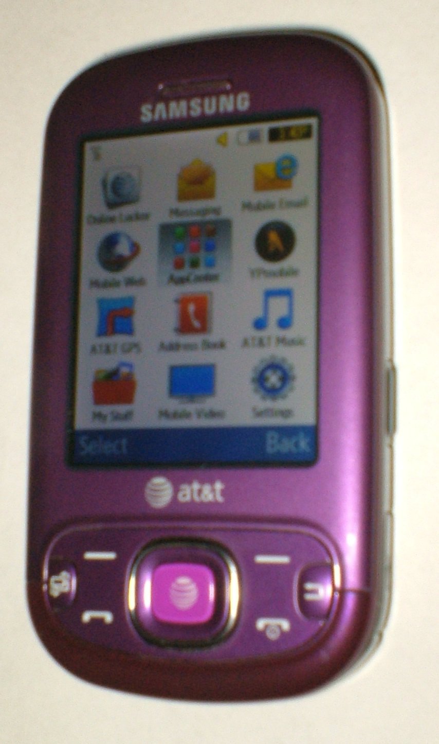 Samsung Strive SGH-A687 (AT&T) QWERTY World Cell Phone with charger