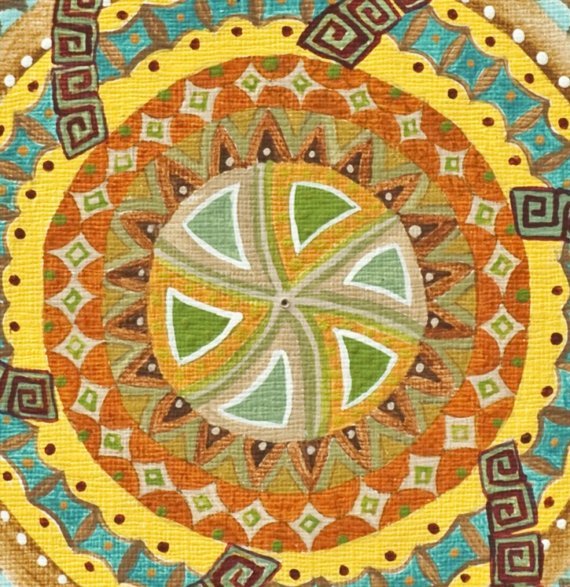 NATIVE AMERICAN MANDALA - Chakra Art - Buddhism Art - Chakra Wall ...