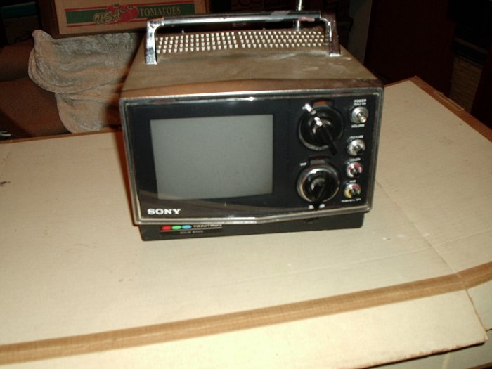 sony trinitron 5 inch color portable tv works perfect.