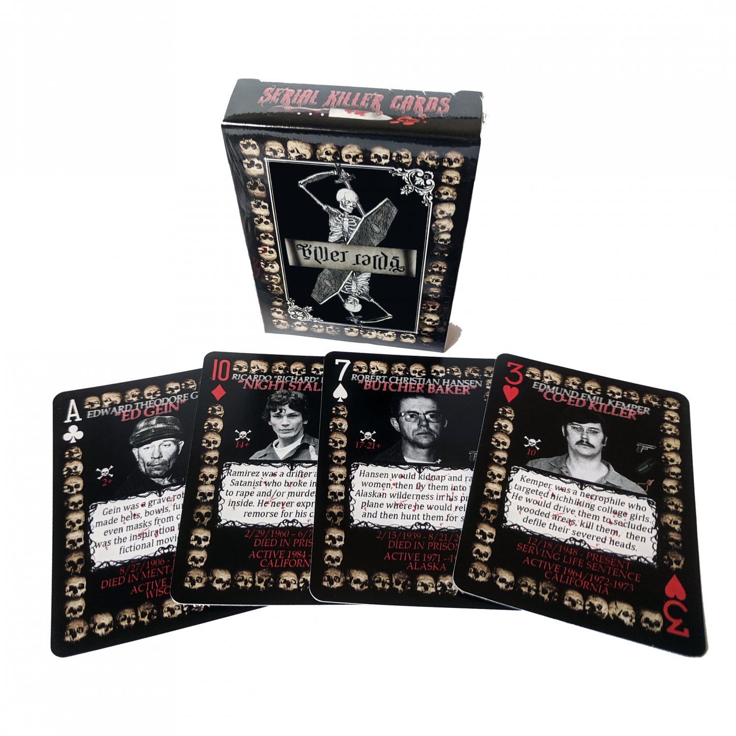 Serial Killer Cards - 54 Custom Designed Playing cards