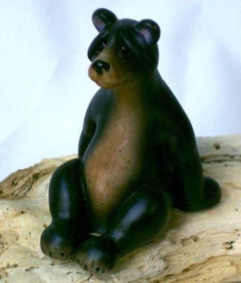 Quarry Critters Laid Back Black Bear Figurine - 30000
