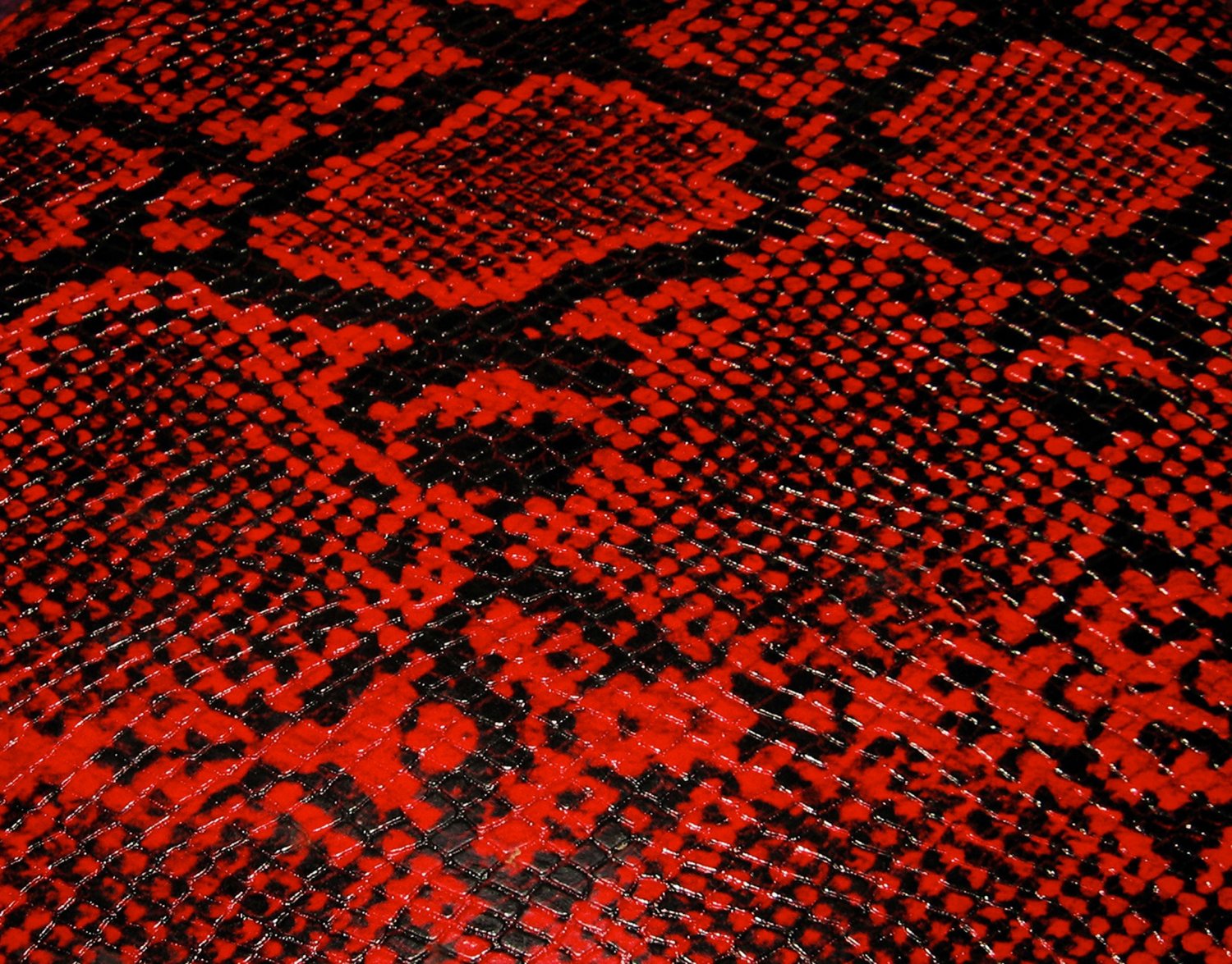 Black and Red Snake Skin