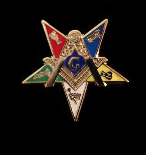 Order Eastern Star Past Worthy Patron DELUXE Freemason Masonic Lapel Pin
