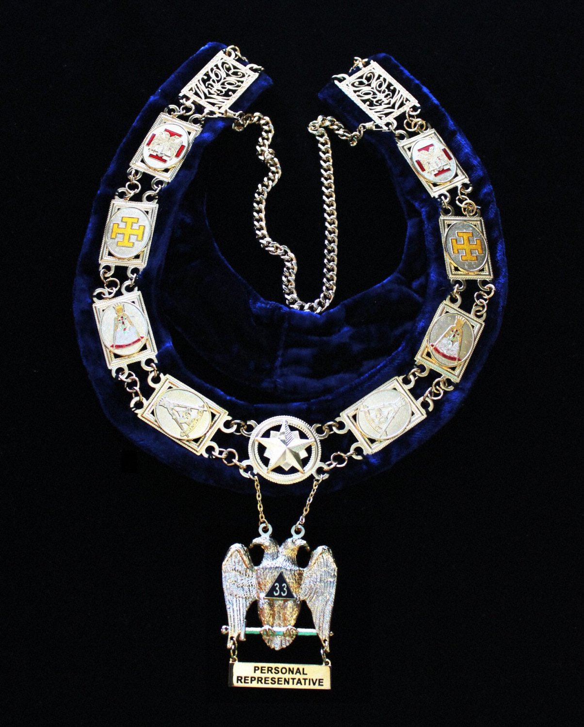 Scottish Rite S.G.I.G. Personal Representative Masonic Freemason Collar ...