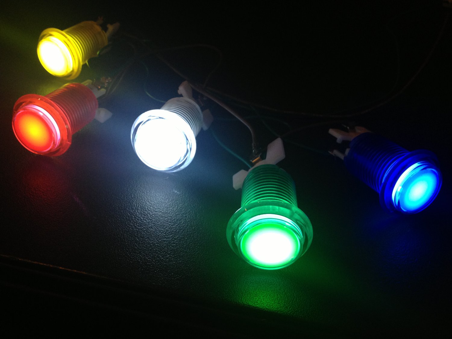 NEW LED lit illuminated Arcade Push Buttons Mame Multicade pushbutton ...