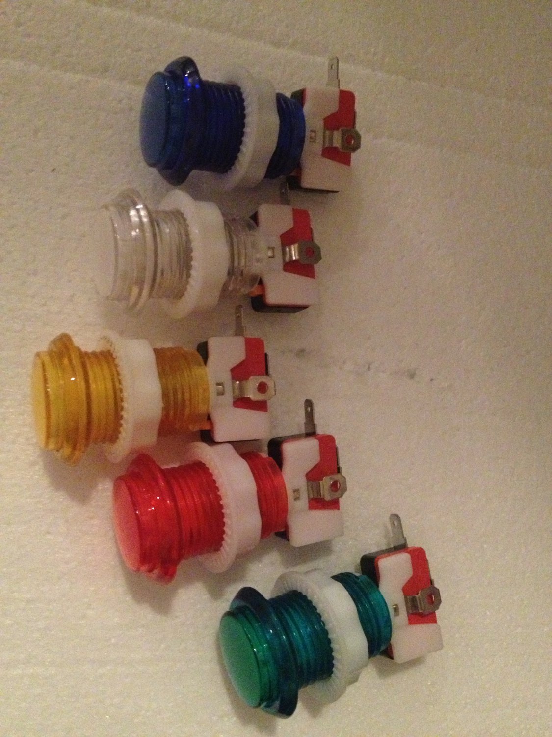 NEW LED lit illuminated Arcade Push Buttons Mame Multicade pushbutton ...